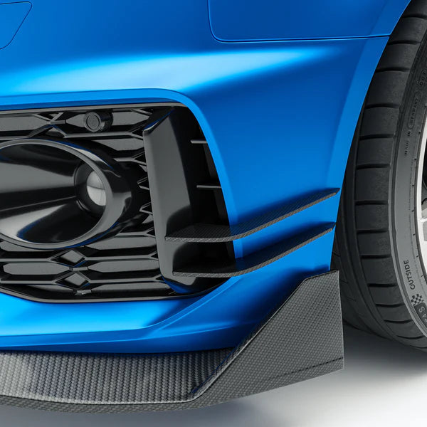 Revozport Audi RS4 B9.5 Facelift 2020+ Carbon Fiber Front Bumper Canar ...