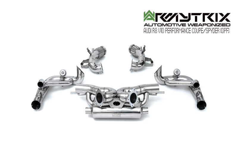 Armytrix Valvetronic Exhaust System for Audi R8 Facelift MK2.5 V10 / P ...