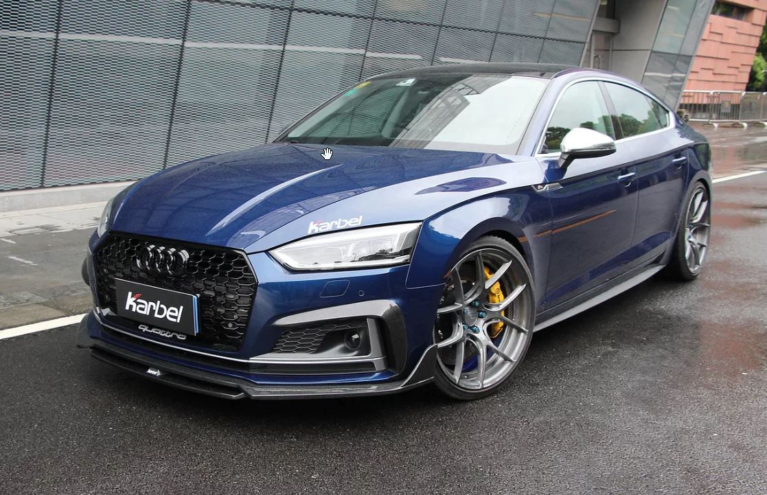 Karbel Carbon Fiber Side Skirts For Audi Audi RS5 & S5 & A5 B9 2017-20 ...