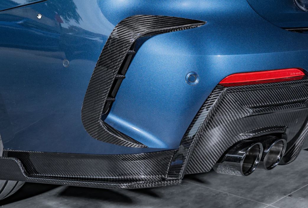 Karbel Carbon Dry Carbon Fiber Rear Bumper Frames For BMW 4 Series G22 ...