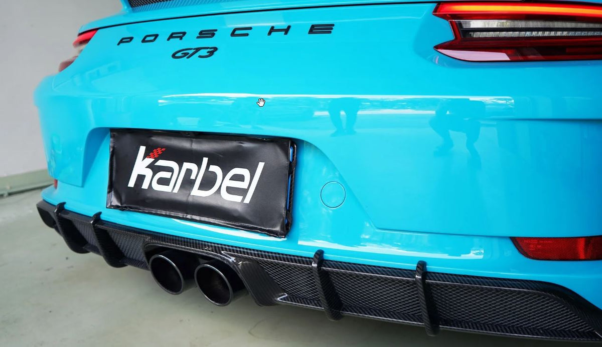 Karbel Carbon Dry Carbon Fiber Rear Diffuser for Porsche 911 991.2 GT3 ...