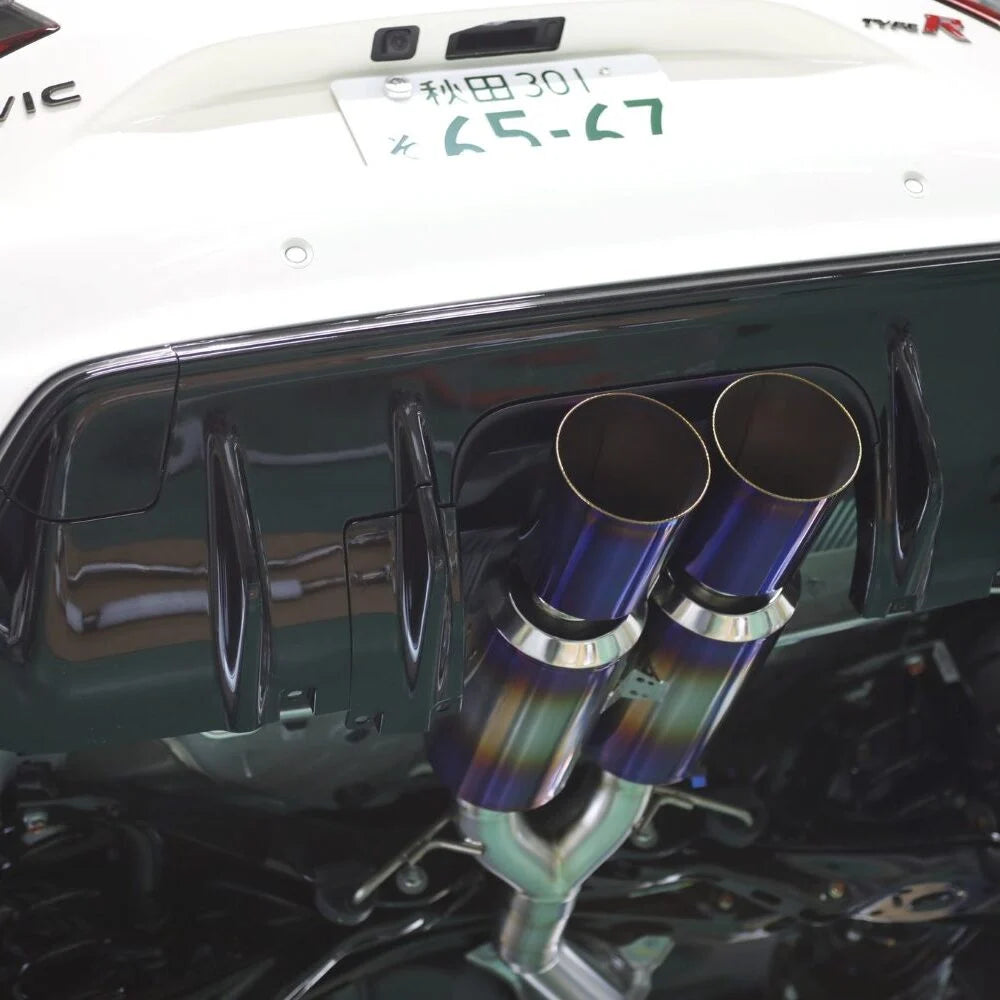 Amuse R1 Titan EXTRA STTI Gold Ring Full Titanium Exhaust System (Dual ...