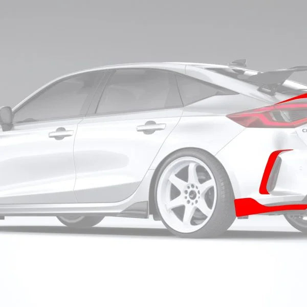 Revozport Honda Civic Type R FL5 Dry Carbon Fiber FL5 Rear Bumper Vent ...