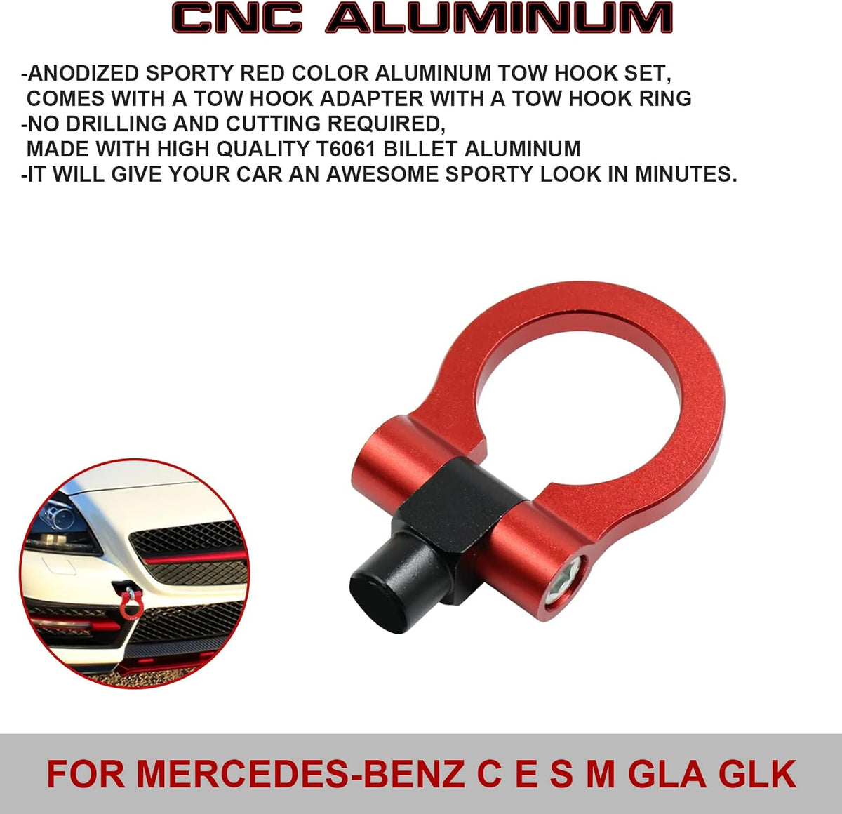Aluminum Tow Hook Kit for Mercedes-Benz – CarGym