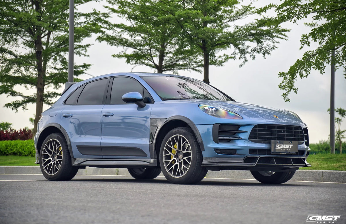 CMST Dry Carbon Fiber Front Lip Spoiler for Porsche Macan / Macan S 20 ...
