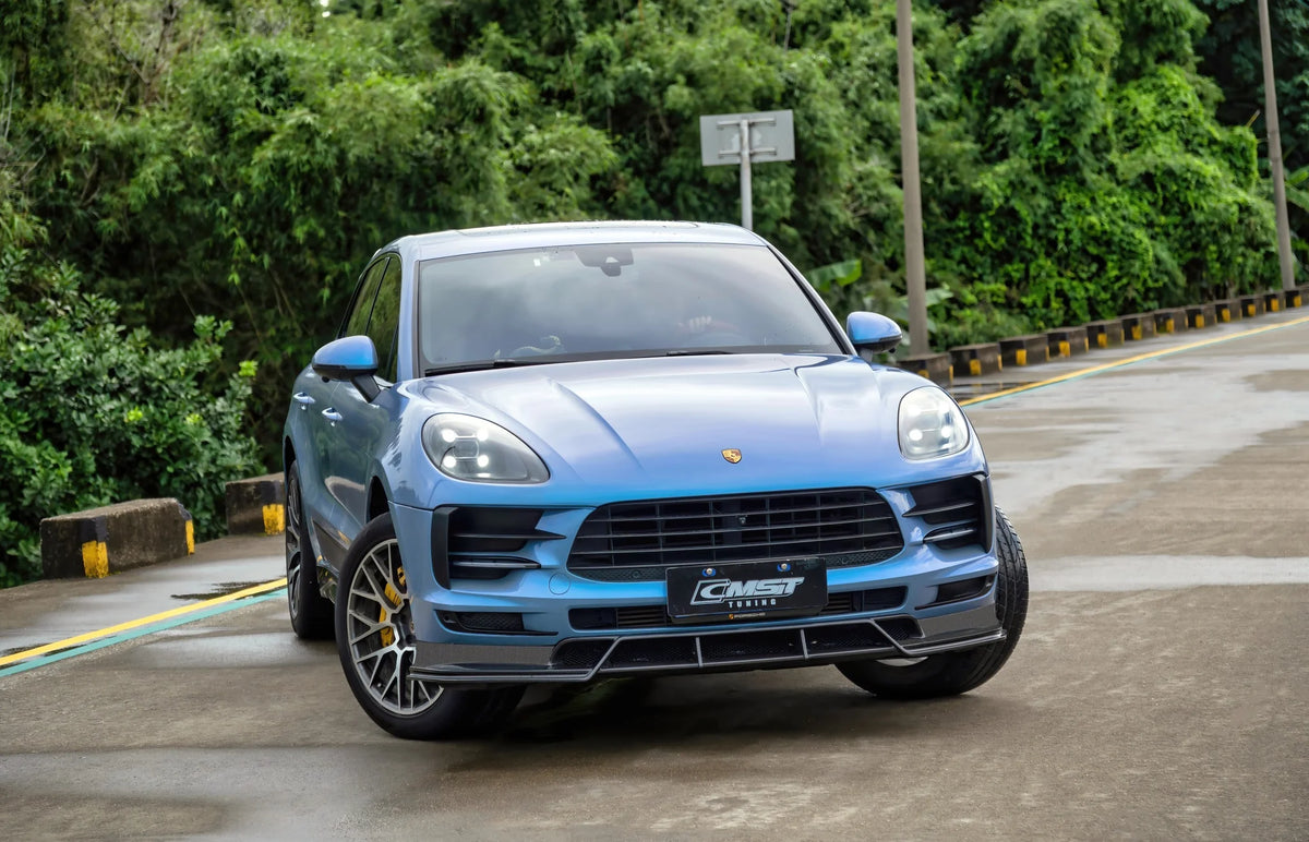 CMST Dry Carbon Fiber Front Lip Spoiler for Porsche Macan / Macan S 20 ...