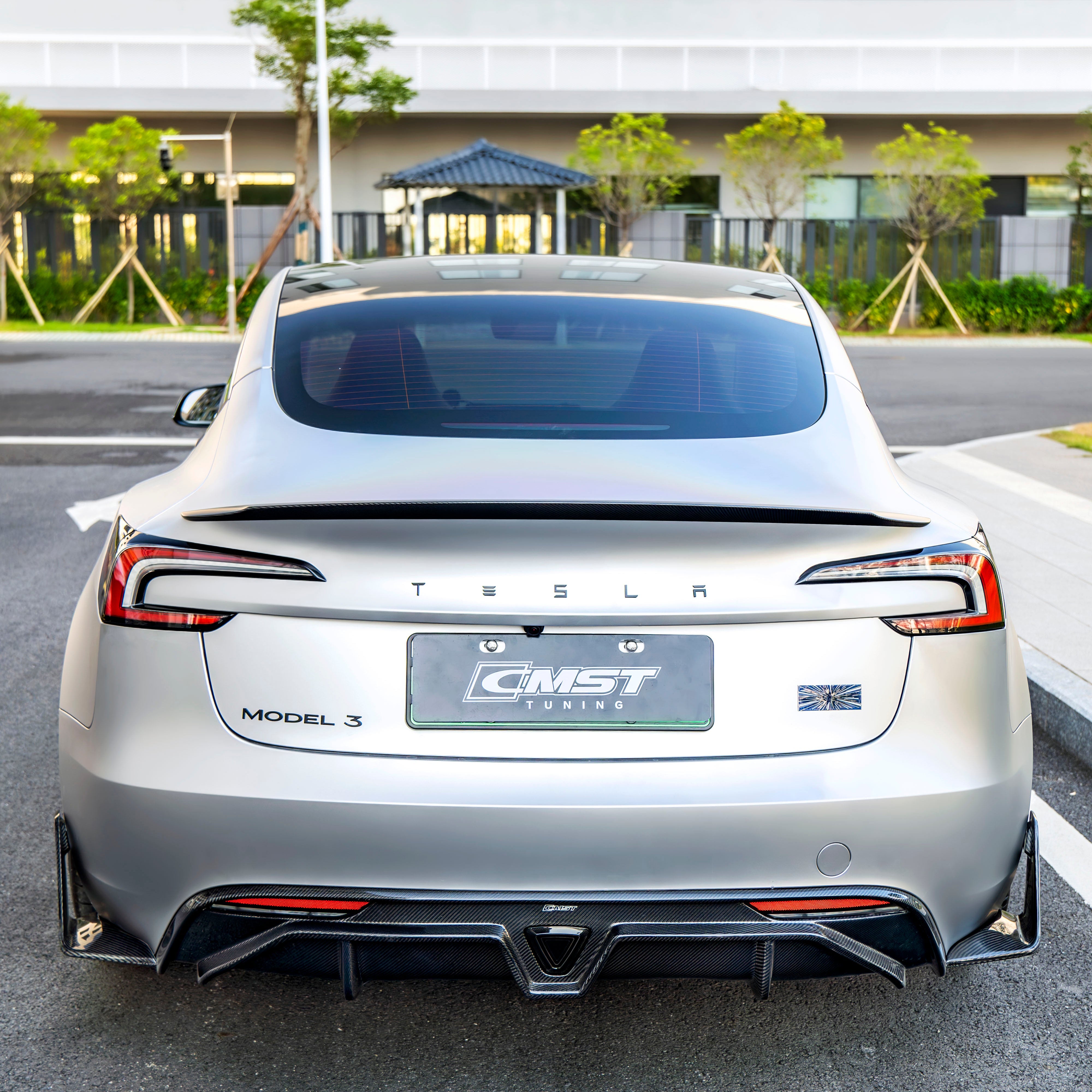 CMST Dry Carbon Fiber Full Body Kit Ver.2 for Tesla Model 3 Performanc ...