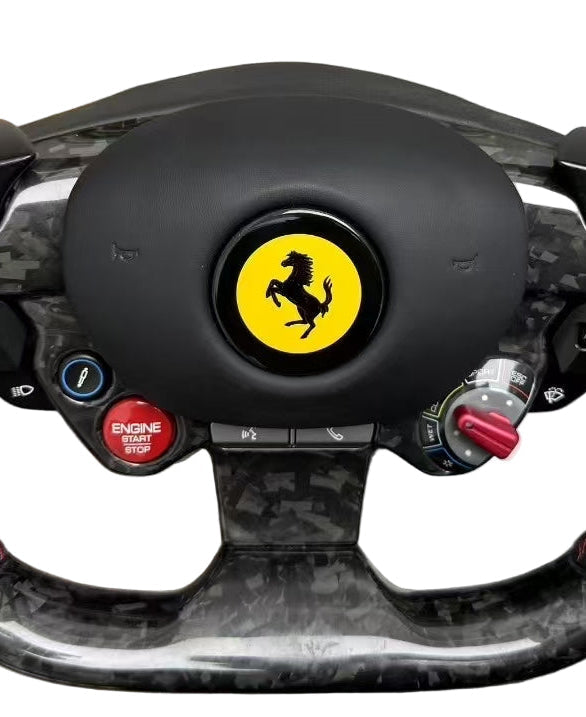 Ferrari 812 Superfast Leather & Carbon Fiber LED Steering Wheel – CarGym