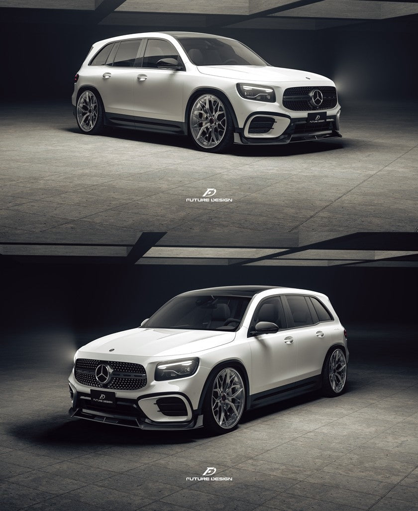 Future Design Carbon Fiber Front Lip Spoiler for Mercedes-Benz GLB250 ...