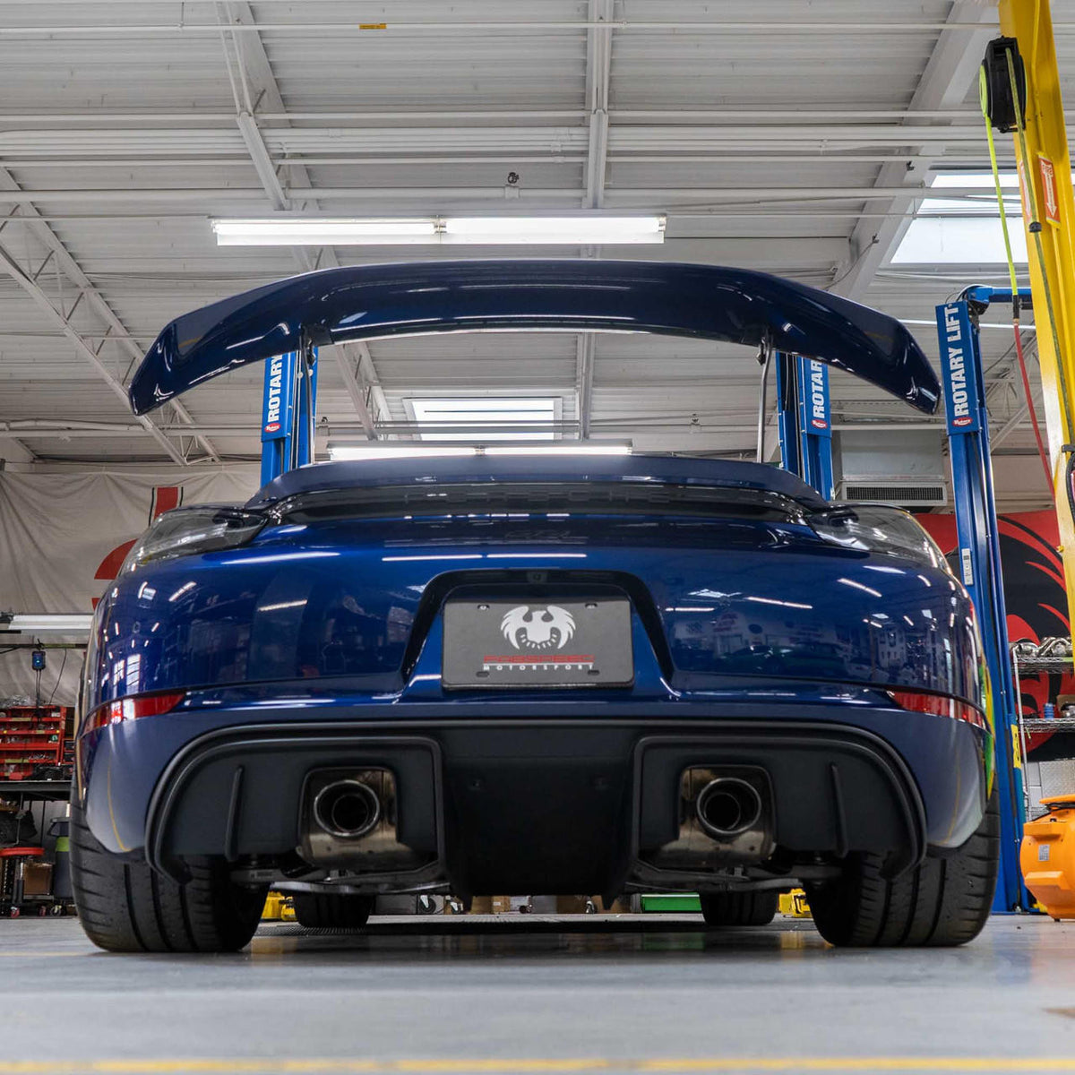 Fabspeed Porsche 981 / 718 Cayman GT4 Wing Risers – CarGym