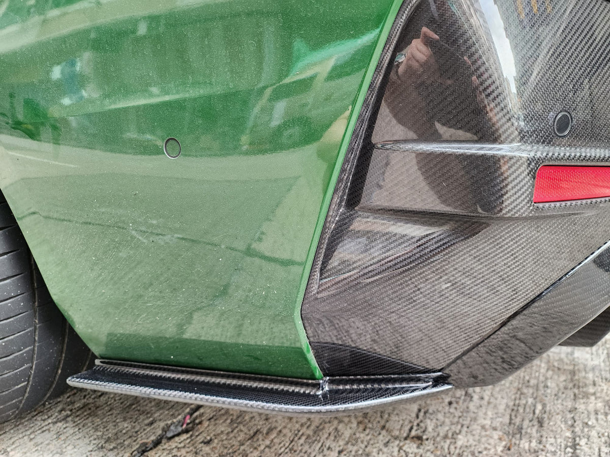 BMW i4 G46 2022+ Carbon Fiber Rear Bumper Side Splitters by Future Des ...