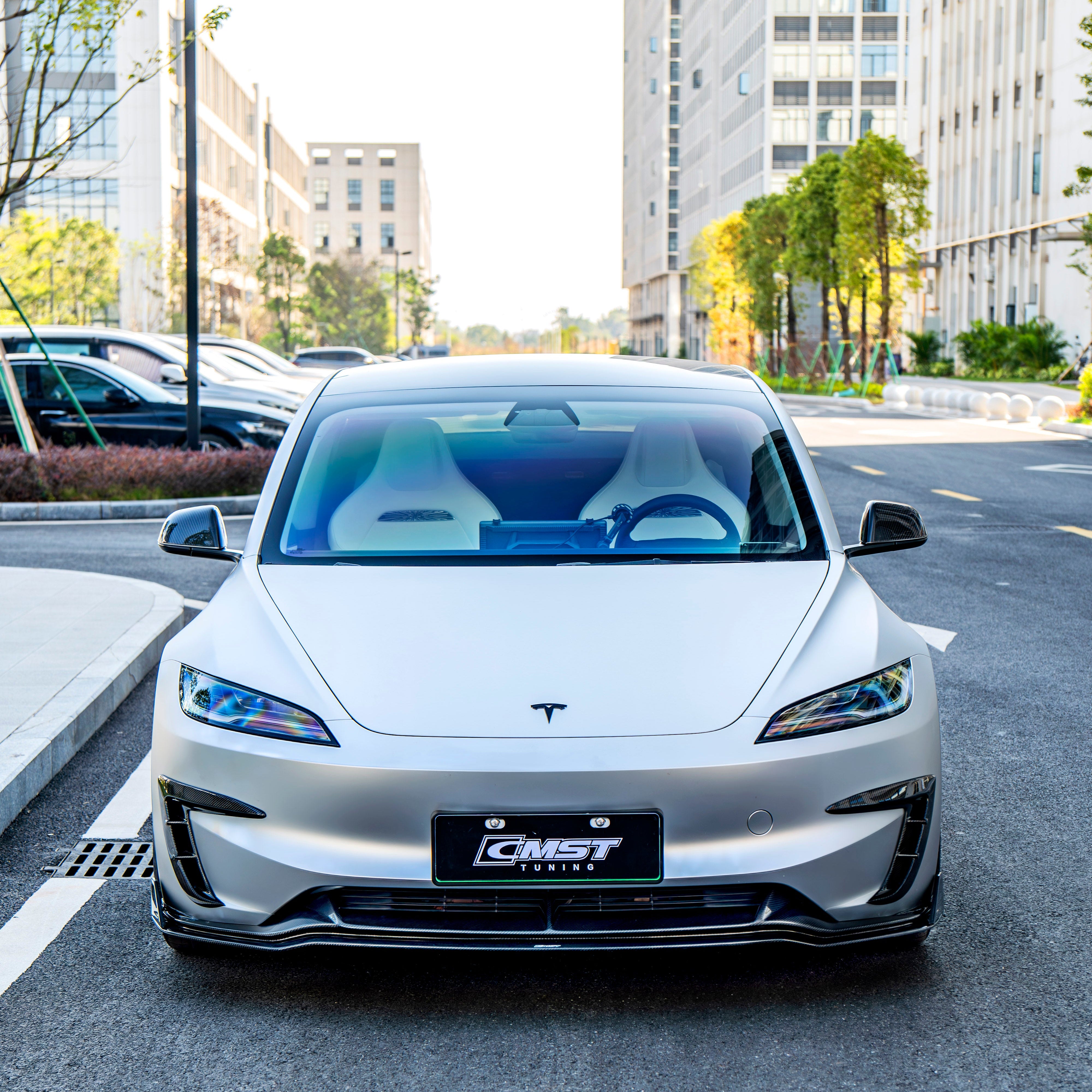 CMST Dry Carbon Fiber Full Body Kit Ver.2 for Tesla Model 3 Performanc ...