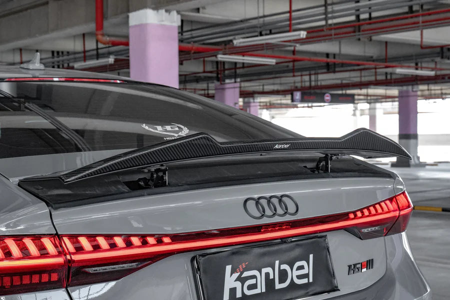 Karbel Carbon Dry Carbon Rear Spoiler Ver. 2 for Audi RS7 S7 A7 C8 201 ...