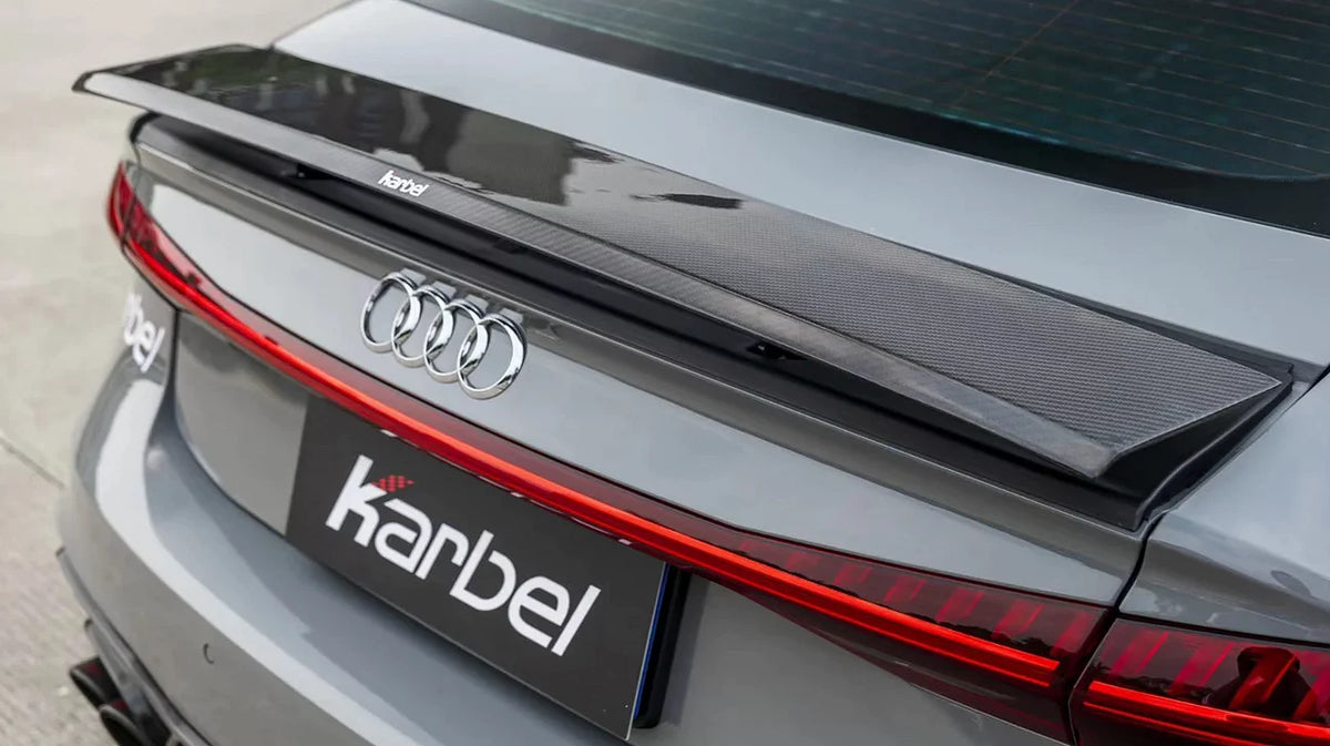 Karbel Carbon Dry Carbon Rear Spoiler Ver. 1 for Audi RS7 S7 A7 C8 201 ...