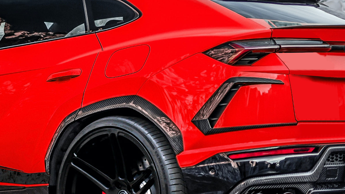 DMC Lamborghini URUS Forged Carbon Fiber Rear Bumper Trims Air Vents C ...
