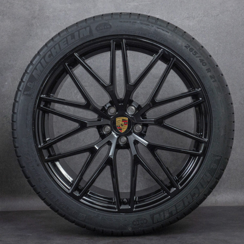 (Demo Car Wheels) 21” Porsche Macan III RS Spyder Design OE Complete W ...