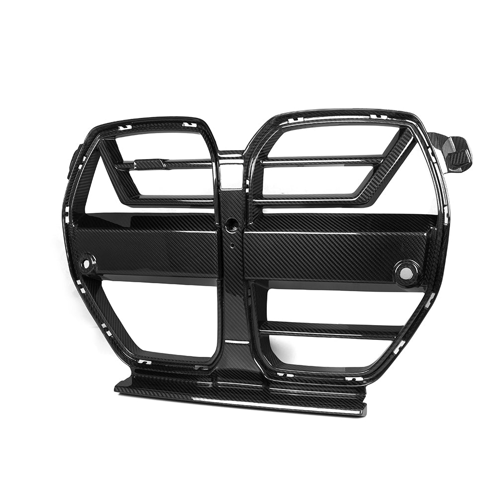 SOOQOO BMW M3 G80 G81 M4 G82 G83 Carbon Fiber SQ-A Front Grill w/ACC ...