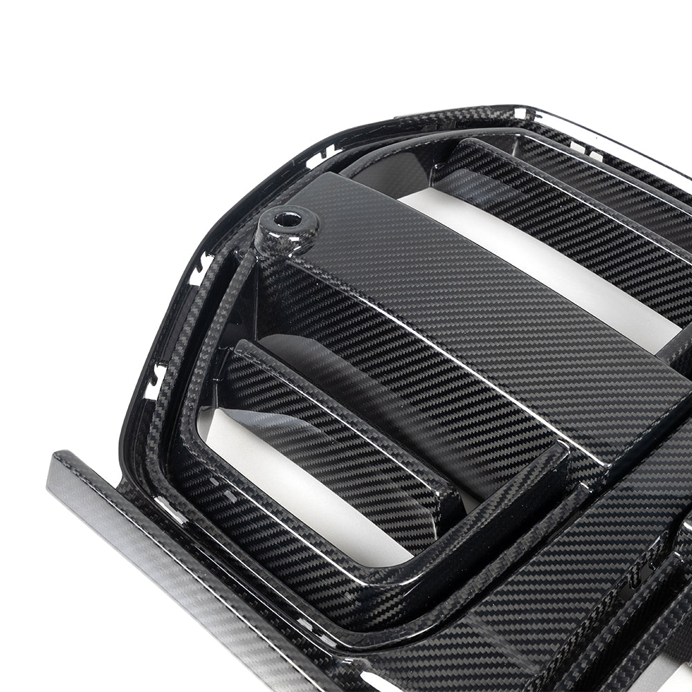 SOOQOO BMW M3 G80 G81 M4 G82 G83 Carbon Fiber SQ-V Front Grill w/ACC ...