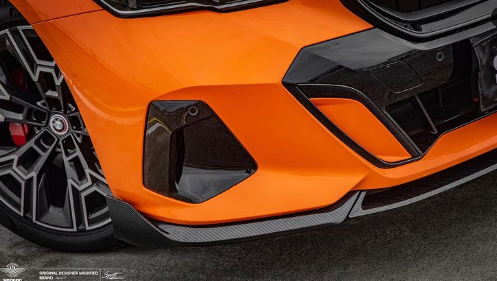 SooQoo Dry Carbon Fiber Front Bumper Intake Vents for BMW i5 / 5-Serie ...