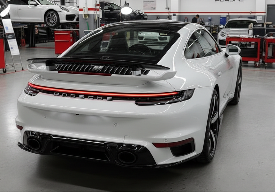 Turbo S Design Rear Wing Spoiler for the Porsche 911 992 Carrera & Cab ...