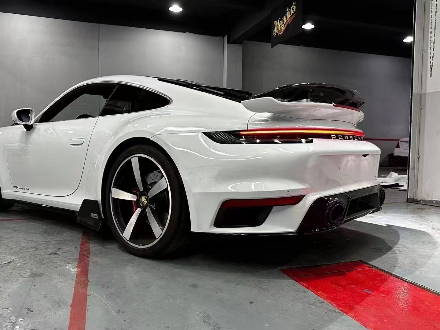 Turbo S Design Rear Wing Spoiler for the Porsche 911 992 Carrera & Cab ...