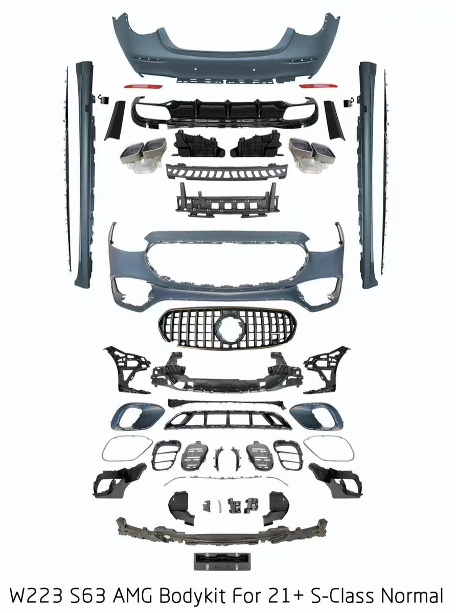 Mercedes-Benz S-Class W223 (Non-AMG Version) 2021+ S63 AMG Style Body ...