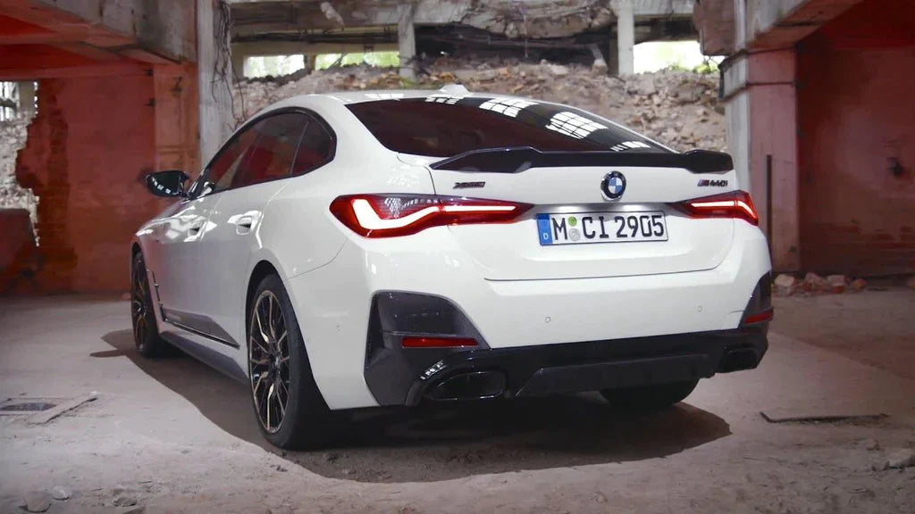 M-Performance Style Dry Carbon Fiber Rear Lip Spoiler for BMW 4 Series ...