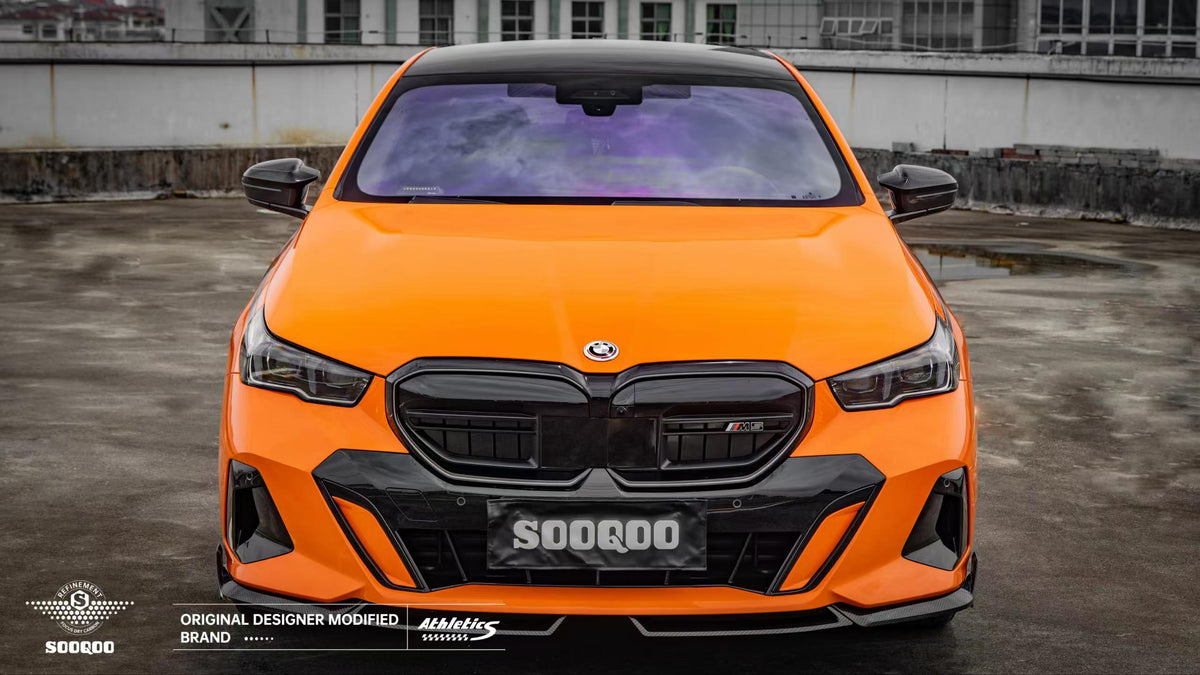 SooQoo Dry Carbon Fiber Front Bumper Intake Vents for BMW i5 / 5-Serie ...