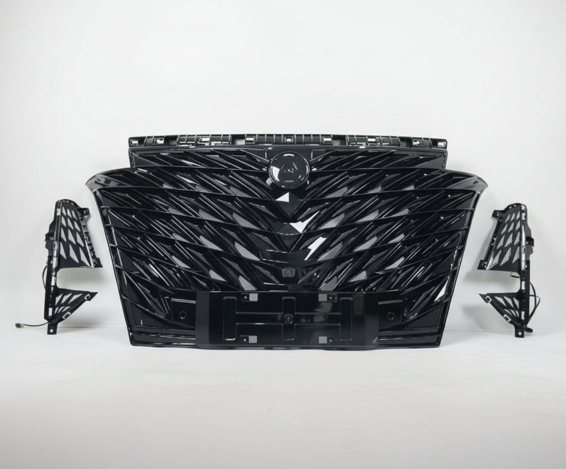 Denza D9 Galaxy Stars Gloss Black Front Grill w/ Daytime Running Light ...