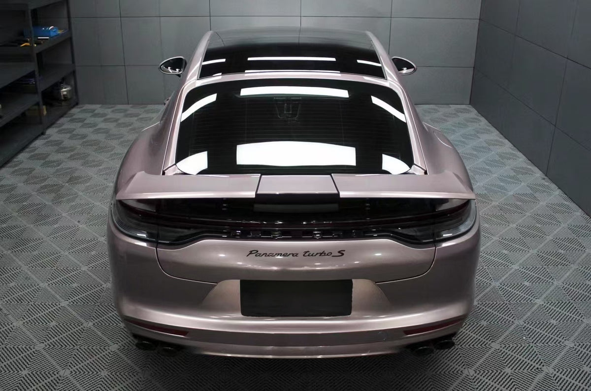Porsche Panamera 971 2017+ Turbo Style Extendable Rear Wing Spoiler ...