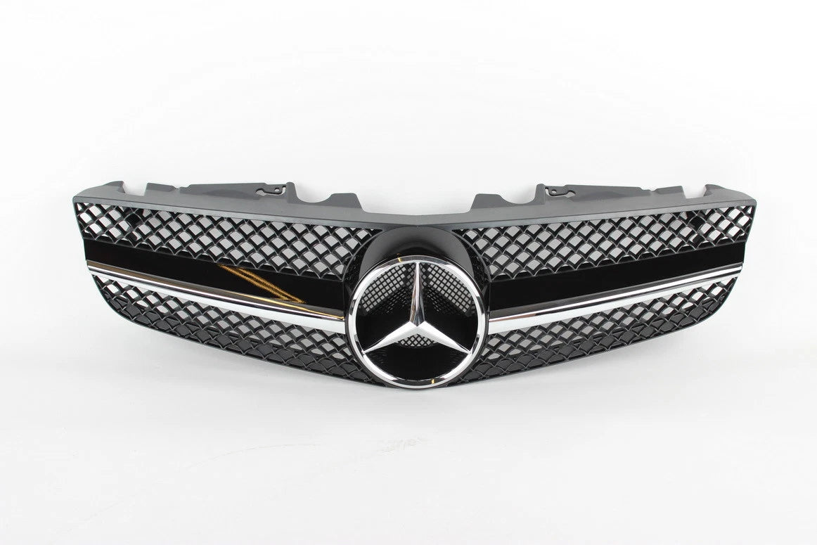 Mercedes SL-Class R230 Facelift 2009-2012 AMG Style Front Center Grill ...