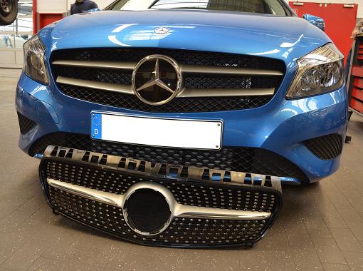 Mercedes-Benz W176 A-Class AMG Diamond Style Front Grill – CarGym
