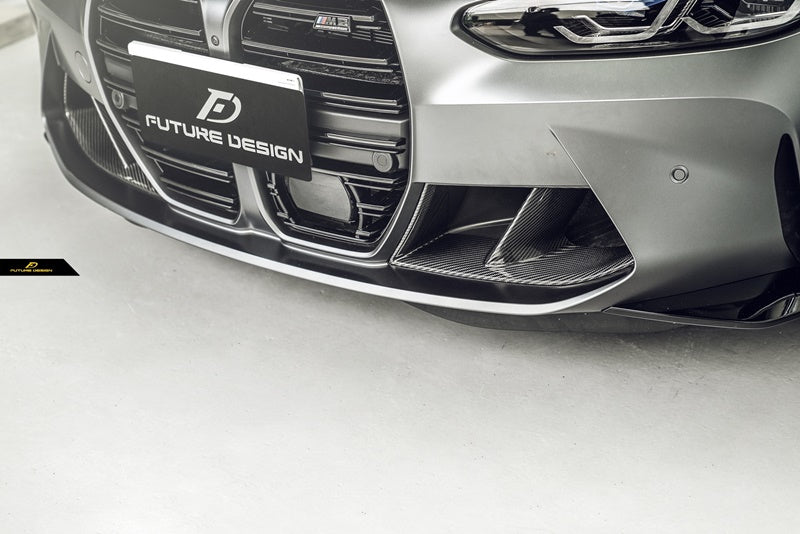 Future Design Carbon Fiber Front Bumper Intake Vent Trim for M3 G80 ...