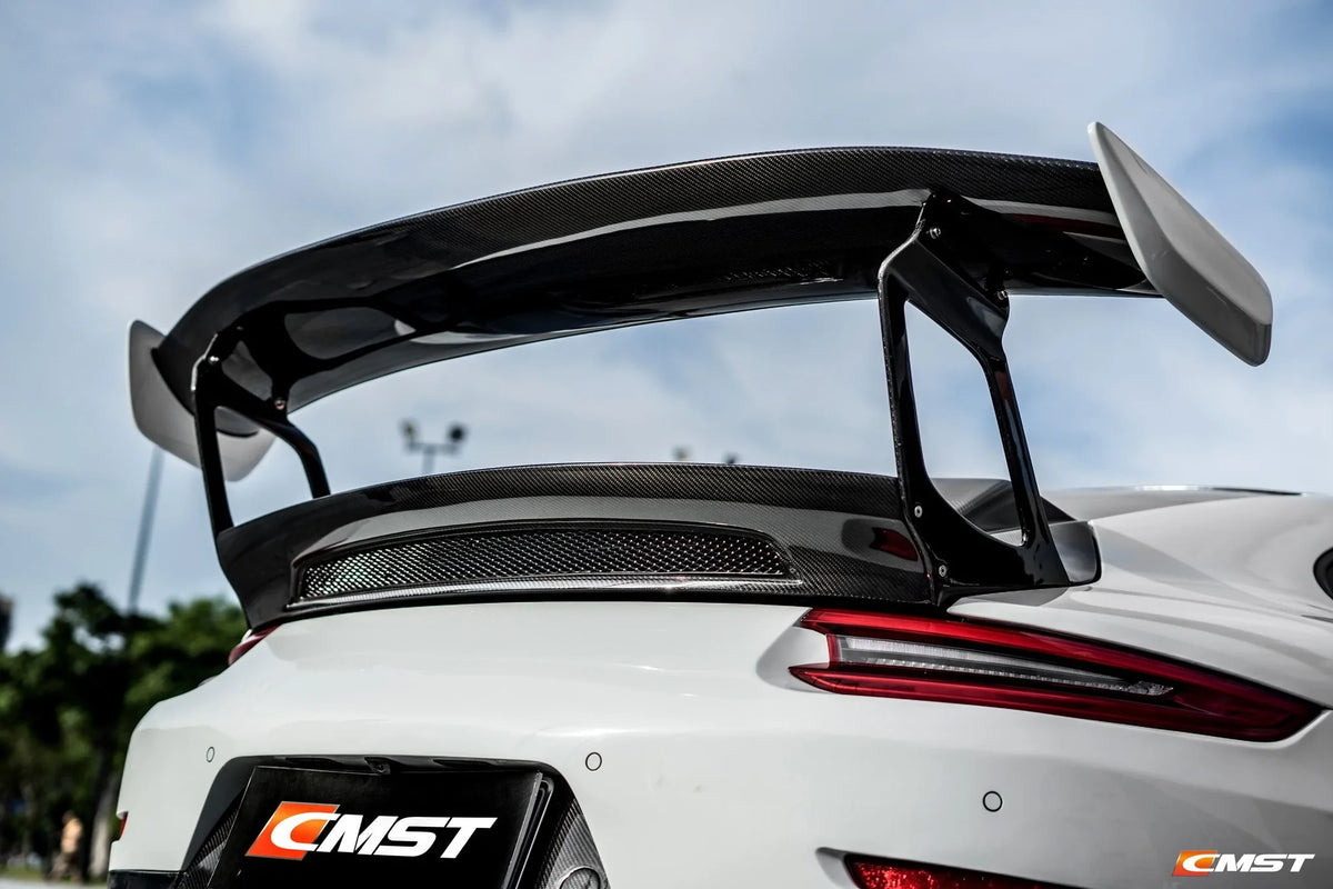 CMST Carbon Fiber GT2RS Style Rear Trunk & Rear Spoiler Wing for Porsc ...