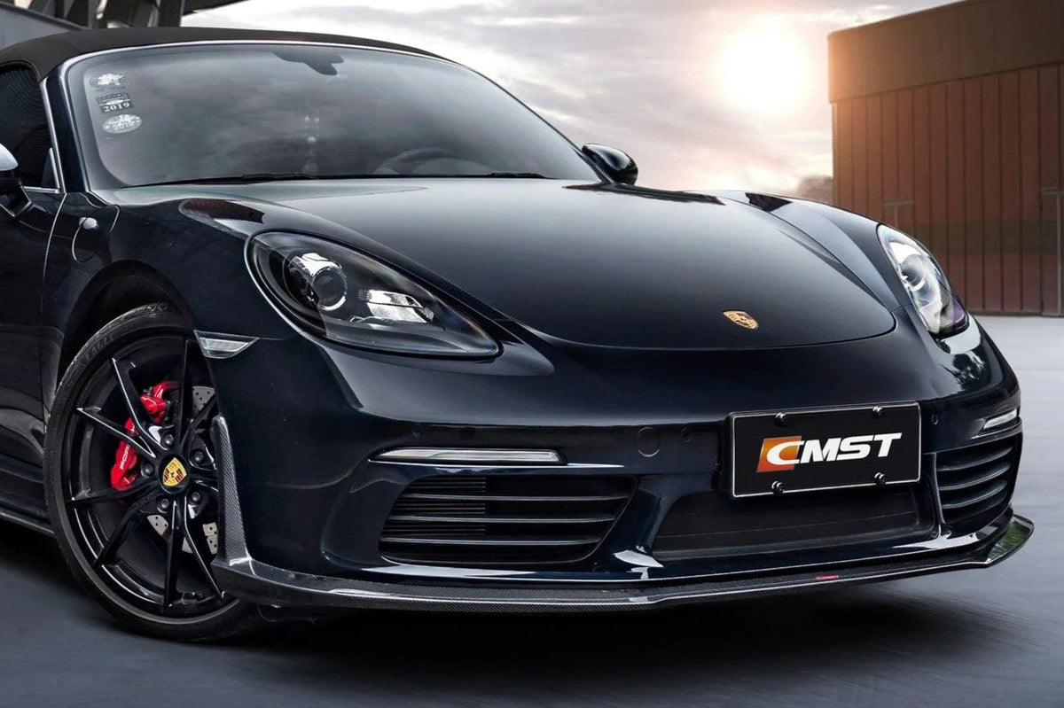 CMST Carbon Fiber Front Lip Ver.1 for Porsche 718 Boxster / Cayman 201 ...