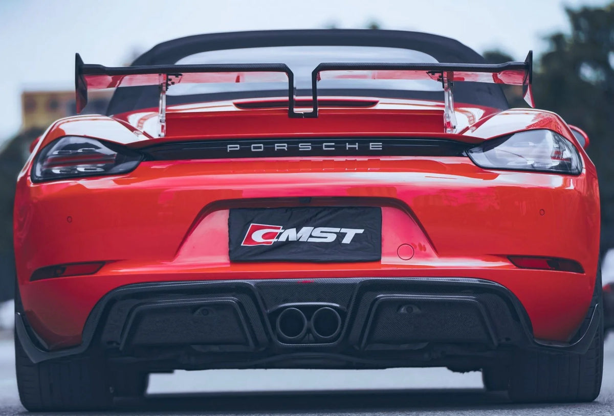 CMST Carbon Fiber Rear Diffuser Ver.2 for Porsche 718 Boxster / Cayman ...