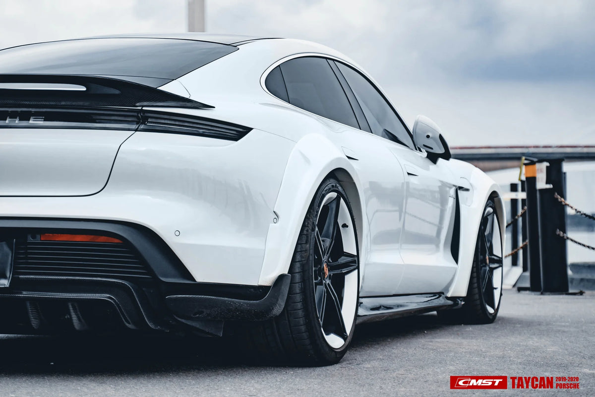 CMST Tuning Carbon Fiber Widebody Wheel Arches for Porsche Taycan / 4S ...