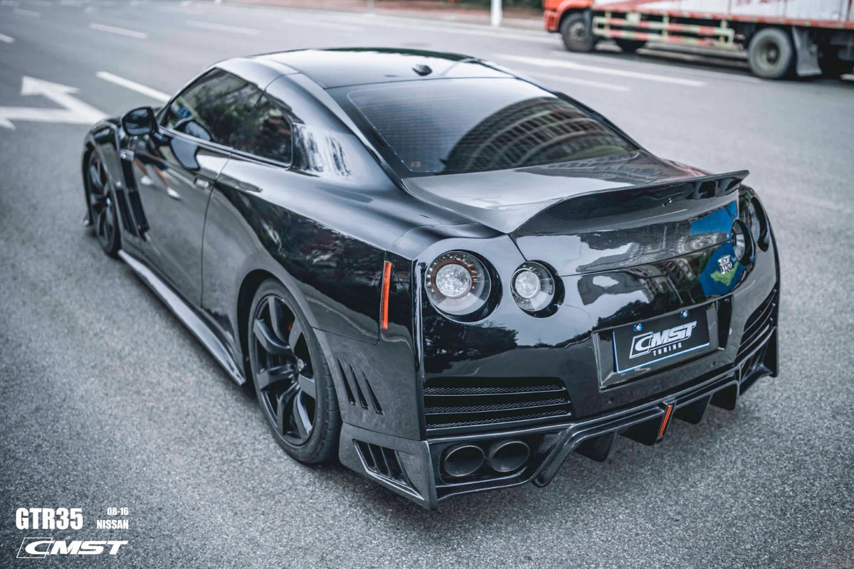 CMST Tuning Carbon Fiber Extreme Ducktail Trunk Lid for GTR R35 2008-2 ...