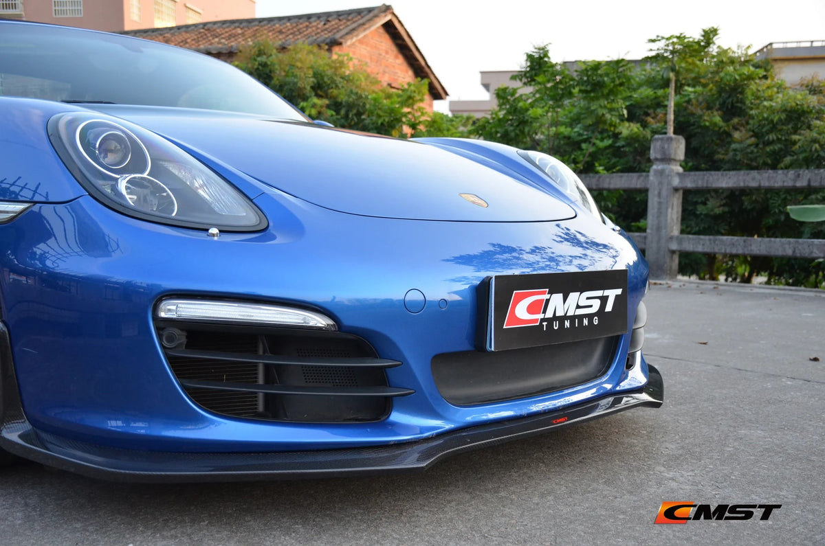 CMST Tuning Carbon Fiber Front Lip Splitter for Porsche Boxster / Caym ...
