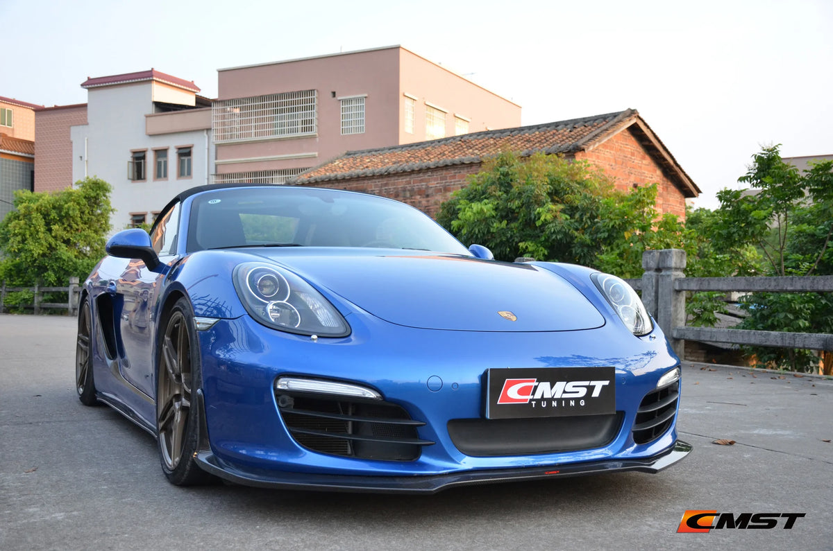 CMST Tuning Carbon Fiber Front Lip Splitter for Porsche Boxster / Caym ...