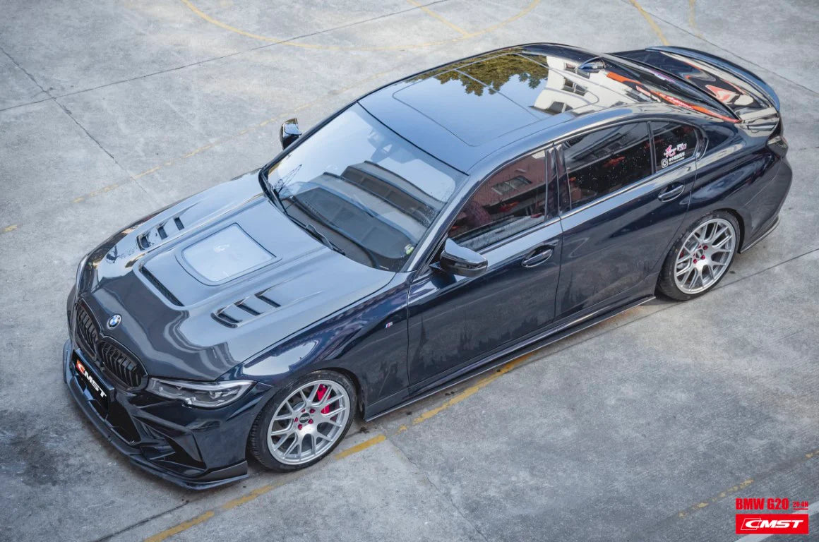 CMST Tuning Carbon Fiber Glass Transparent Hood Bonnet for BMW 3 Serie ...
