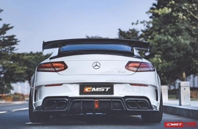 CMST Tuning Carbon Fiber GTR Style Rear Wing Spoiler for Mercedes-Benz ...