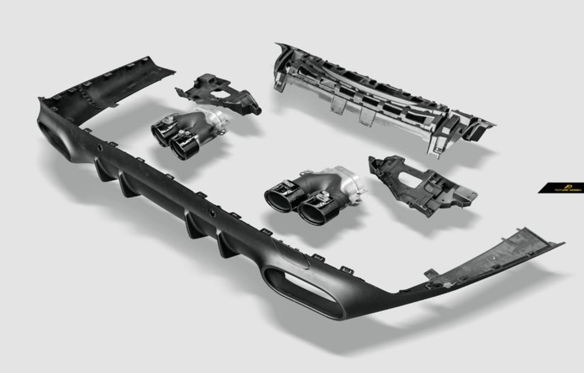 Mercedes-Benz W257 AMG CLS Class 2019+ Facelift CLS53 Rear Diffuser ...