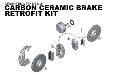 Genuine BMW F80 M3 / F82 M4 M Performance Carbon Ceramic Retrofit Kit ...