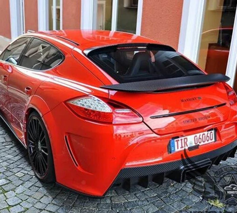 CarGym Carbon Fiber Rear Wing Spoiler for Porsche Panamera 970 2011+