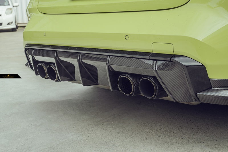 Future Design Carbon Fiber M Performance Rear Diffuser for M3 G80 & M4 ...