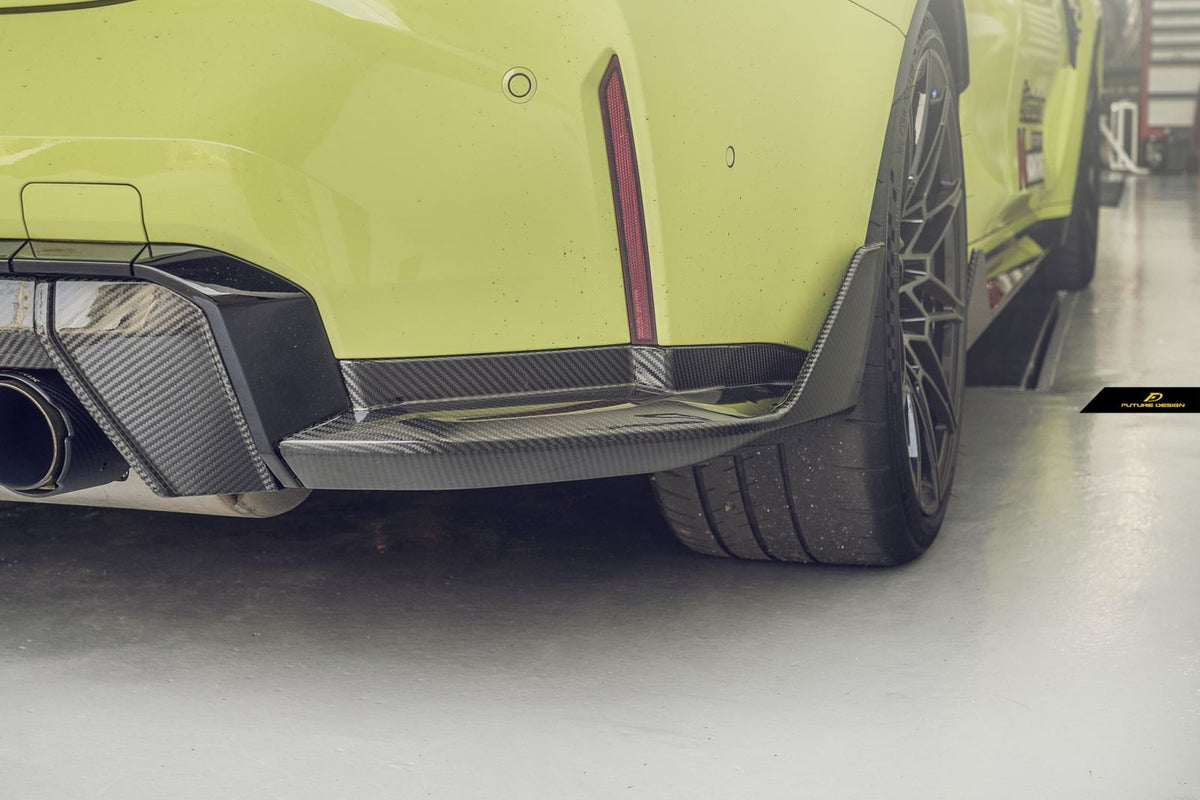 Future Design Carbon Fiber M Performance Rear Bumper Splitter for M3 G ...