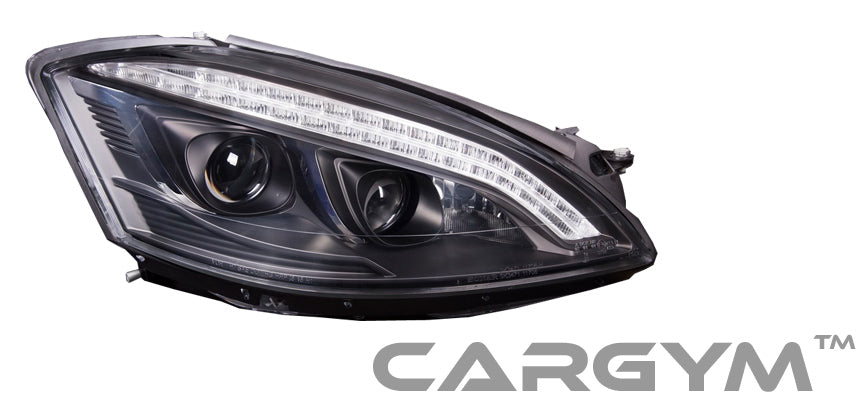 BENZ W221 07-09 W222 Style Projector Headlight (Black Housing) – CarGym