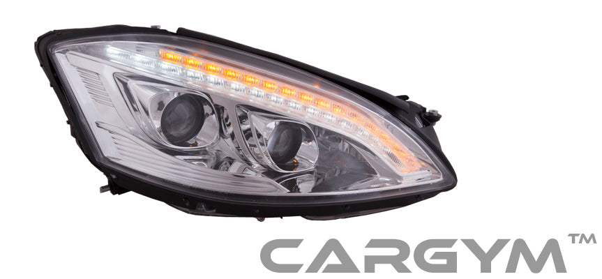 BENZ W221 07-09 W222 Style Projector Headlight (Chrome Housing) – CarGym