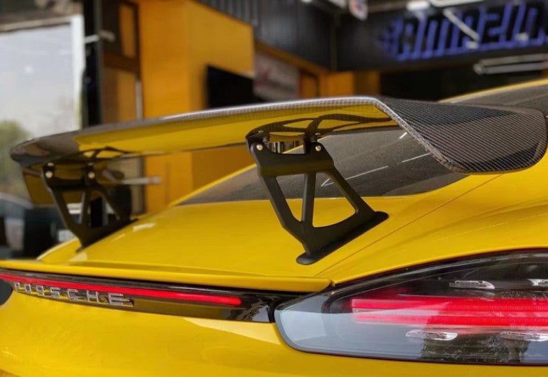 CarGym Porsche 718 / 981 Cayman GT4 Style Carbon Fiber Rear Spoiler